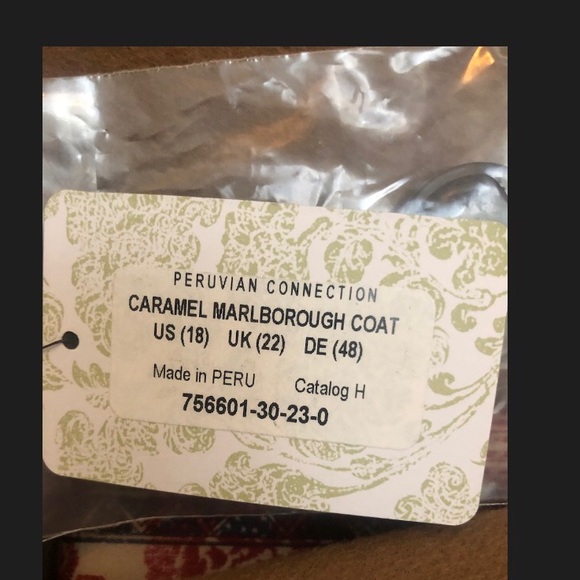 Peruvian Connection | Jackets & Coats | New With Tags Peruvian ...